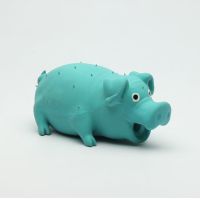 Quality commercial PIG squeeze squeaky dog latex toy with sound for sale