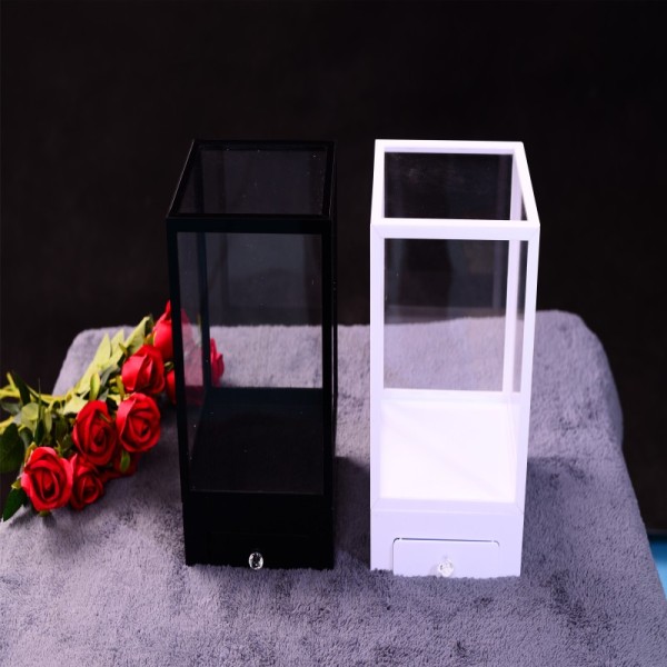 Quality Virgin PMMA Acrylic Storage Box Cosmetic Display Boxes Customized Design for sale