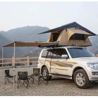 Quality Canvas Waterproof All Season Roof Top Tent with Ladder and Storage Pockets for sale