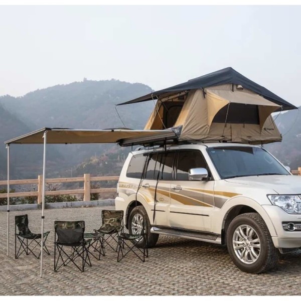 Quality Canvas Waterproof All Season Roof Top Tent with Ladder and Storage Pockets for sale