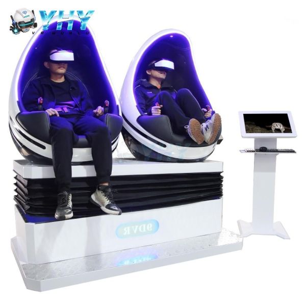 Quality 9D Rides Virtual Reality Game Machine VR Egg Chair Double 2 Players Cinema for sale
