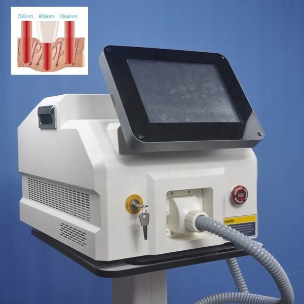 Quality 2000W Portable 808 Diode Laser Hair Removal Machine Painless Epilation Device for sale