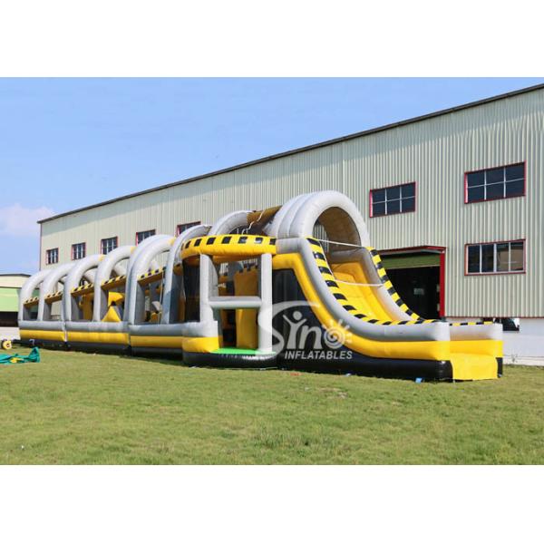 Quality 24m long big challenge adults inflatable obstacle course for boot camp or keeping fit made in Sino Inflatables for sale