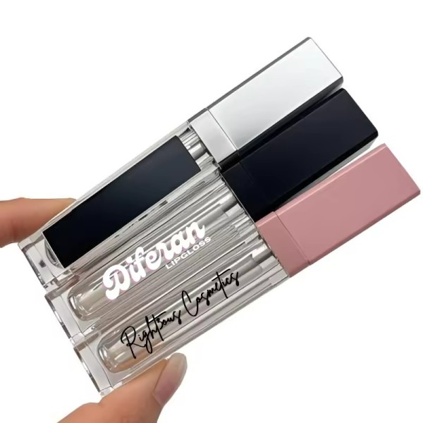 Quality Transparent Lip Gloss Container Customized Logo Screen Printing Lip Gloss Tube for sale