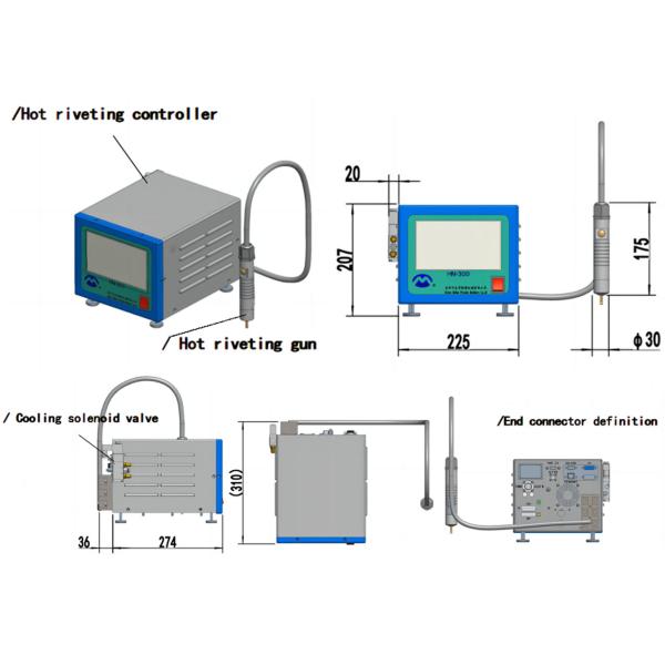 Quality HN - 300 SC - 30 Plastic Heat Staking Machine Pulse Plastic Heat Staking Process for sale