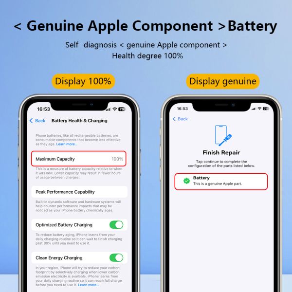 Quality 3300mAh Replacement Battery For iPhone 12/12Pro with Zero-cycle Performance Test for sale