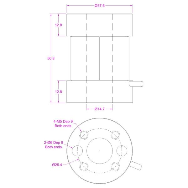 Quality Miniature Flange Torque Sensor 0-150Nm Reaction Type Torque Transducer for sale