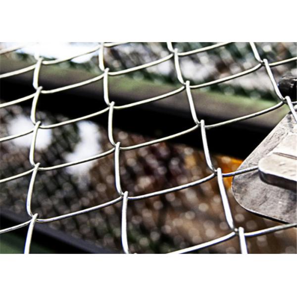 Quality Residential / Commercial Chain Link Mesh Fence Maximum Visibility For Protection for sale