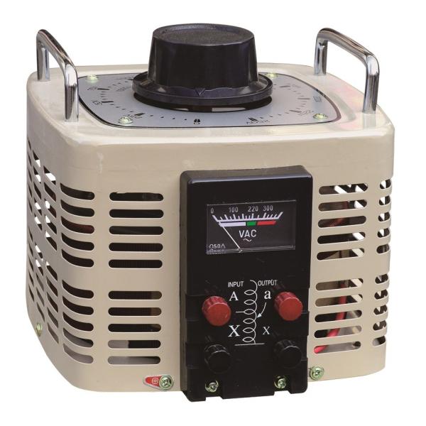 Quality 3KVA Lighting 3 Phase Automatic Voltage Regulator Variac Rotary Knob 0-250VAC for sale