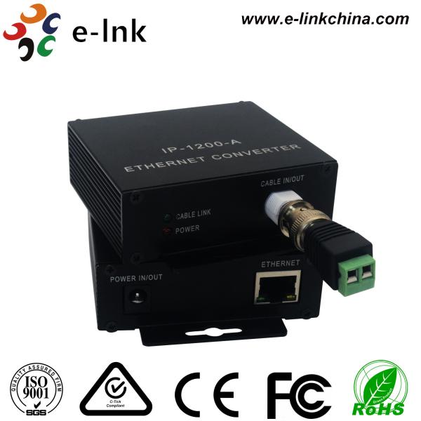 Quality 2 Wire Transceiver Ethernet Over Coax Converter Anti Interference Surge for sale