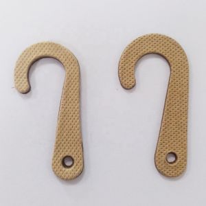 Quality Degradable Recycled Kraft Paper J Shape Hook for Socks Hat Glove Packaging for sale