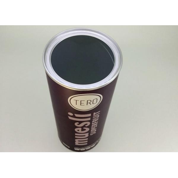Quality Aluminium Foil Lining Paper Tube Packaging / Oatmeal Container 83mm Diameter for sale