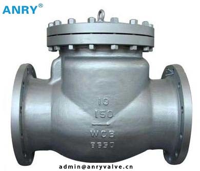 Quality RTJ API6D Carbon Steel Check Valve Stellite No.6 Overlay Disc Water Swing Type Check Valve for sale