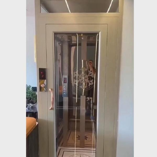 Quality Aluminium Alloy Frames Traction Type Elevators 0.4-1.0m/S For Residential for sale