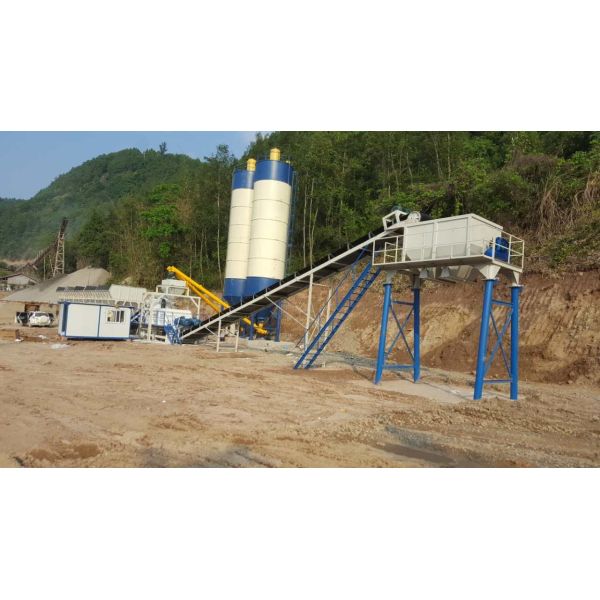 Quality Precast Concrete Batch Plant Ready Mix  Sicoma Mixer for sale