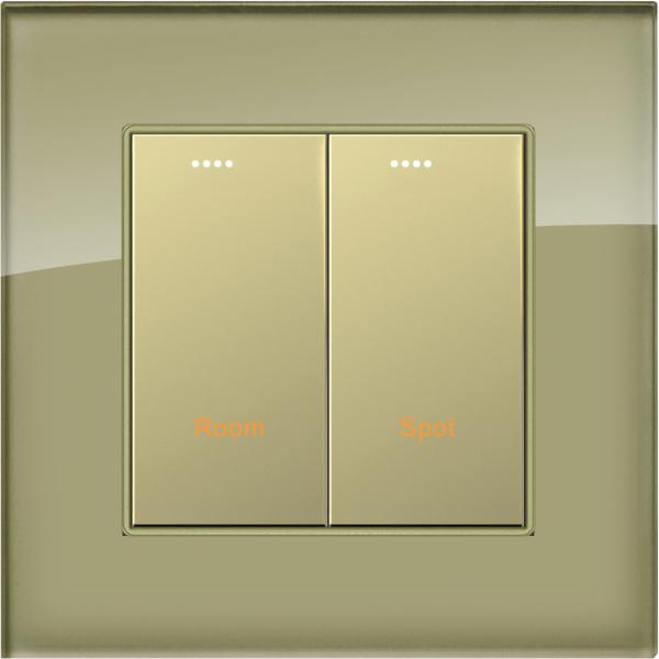 Quality Intelligent Control KNX Wall Switch Metal / Glass / PC Material Cover for sale