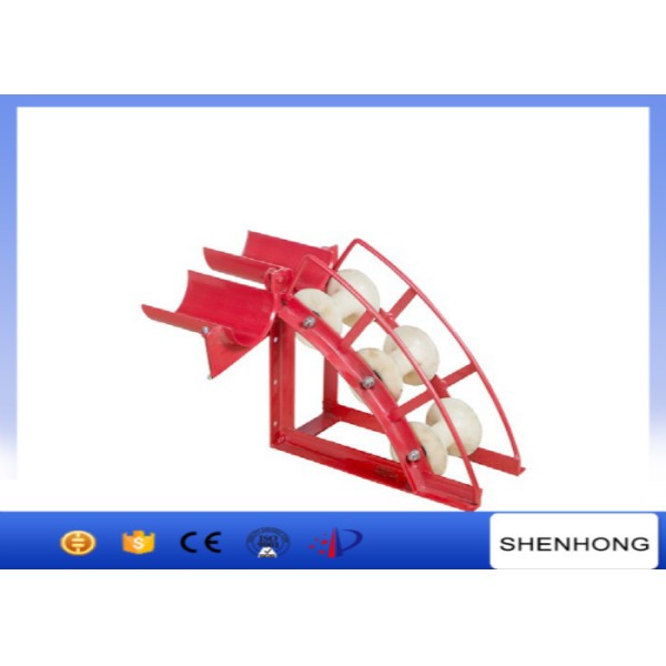 Quality B Series Cable Entrance Protection Pulley Roller With Three Nylon Wheels for sale