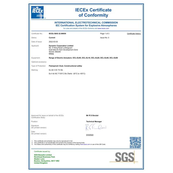 Quality CSA/ATEX/IECEx Certificates Explosion Proof Electric Actuator for sale