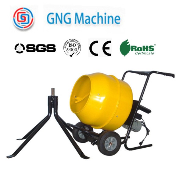 Quality Stand Type Portable Mini Concrete Mixer 140L GS Approved Two Wheels for sale