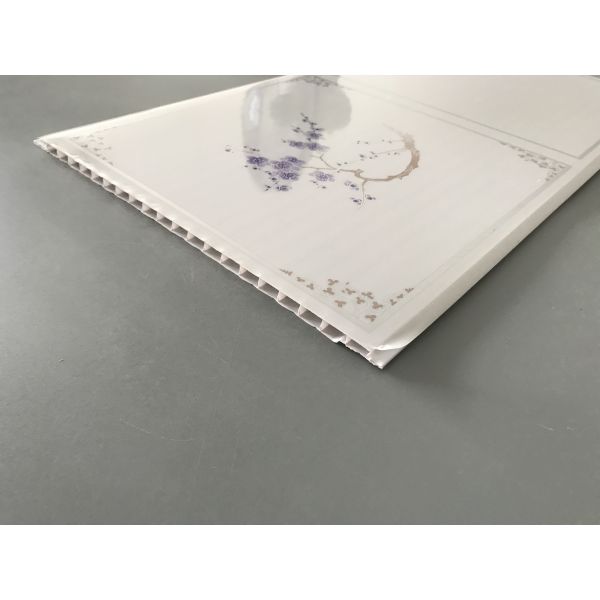 Quality Fireproof Ceiling PVC Panels 25cm Width With Tree Hot Stamping for sale