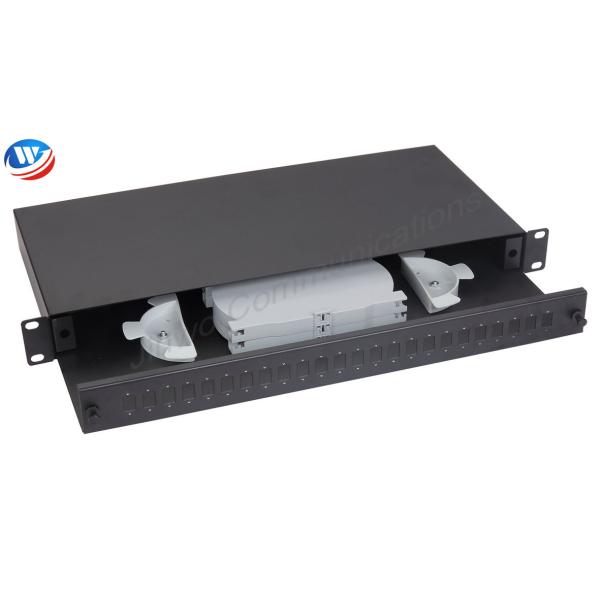 Quality 19in Fiber Optic Patch Panel 12 Port 24 Core SC Adapter 1U Draw Type for sale
