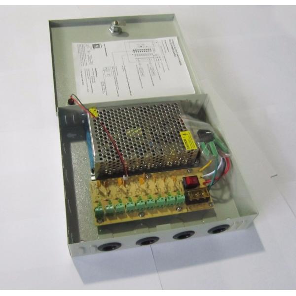Quality CCTV Power Supply Box 9CH 12V 5A DC Output 60W Efficiency 90% Output Frequency for sale