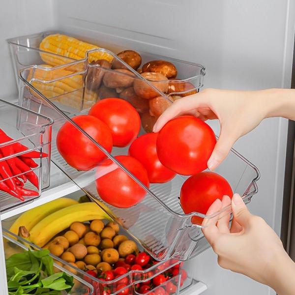 Quality Food Storage Package Square Plastic Kitchen Container for Fridge Drawer for sale