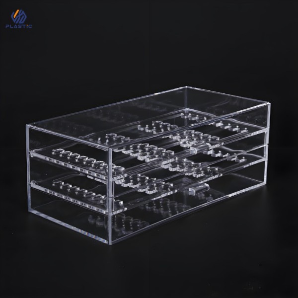 Quality Effortlessly Scratch Resistant Acrylic Storage Box Clear Stacking For Store And for sale