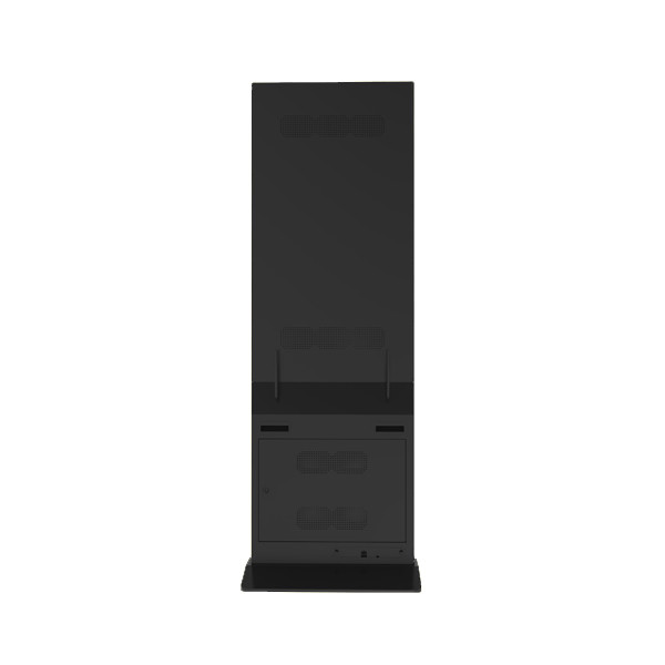Quality Black 49" Standalone Digital Signage Standing Kiosk 1080P Interior Use for sale