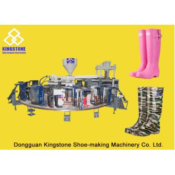 Quality 12 Stations 1/2 Color Boot Injection Molding Machine , Gumboots Making Machine for sale