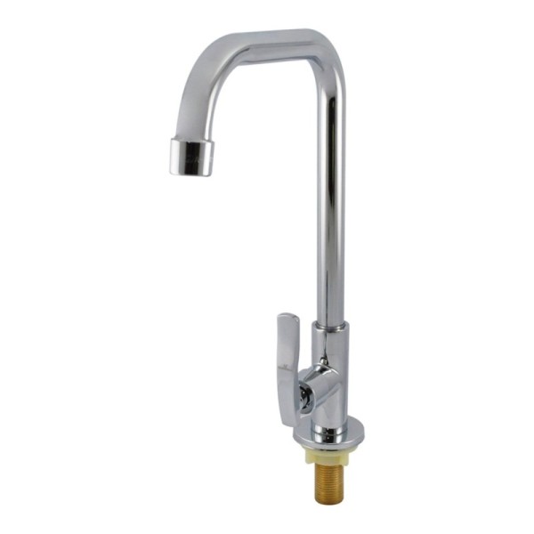Quality 304 Stainless Steel Kitchen Faucet with Single Lever and Brushed Surface for Modern Kitchens for sale