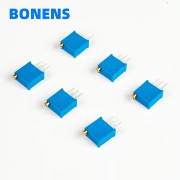 Quality 3296w 10k ohm 0.5 watt glass glaze multiturn rotary trimmer potentiometers for sale