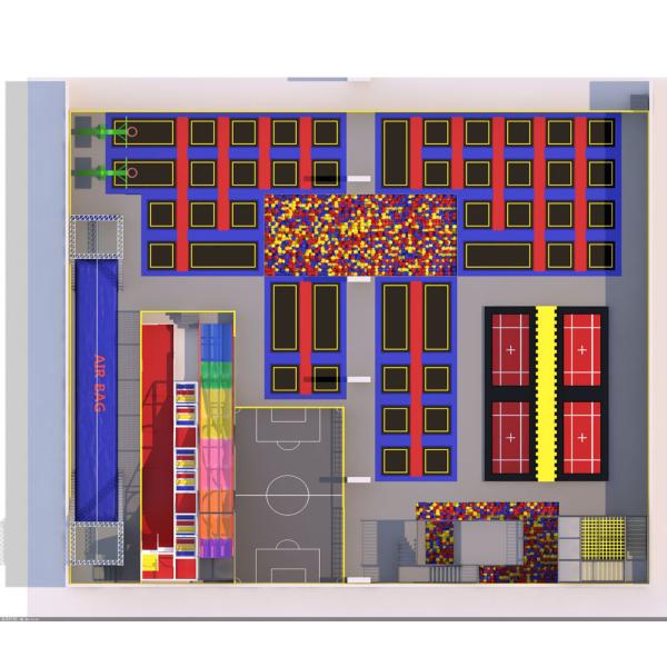 Quality Adults Trampoline Park Equipment Multifunction ASTM Standard for sale