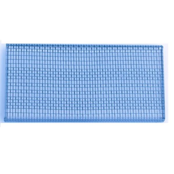 Quality Gold Metallic Mesh Laminated Glass Partition for sale
