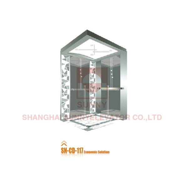Quality Mirror Stainless Steel Lift Passenger Elevator Cabin Economic / Luxury for sale