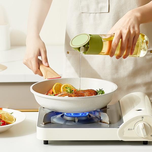 Quality 500ml Kitchen Glass Oil Dispenser Bottle Cooking Oil Container Multipurpose for sale