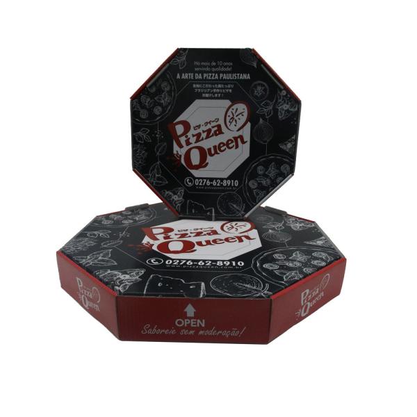 Quality Custom Logo Biodegradable Disposable Foldable Pizza Box Offset Printing for sale