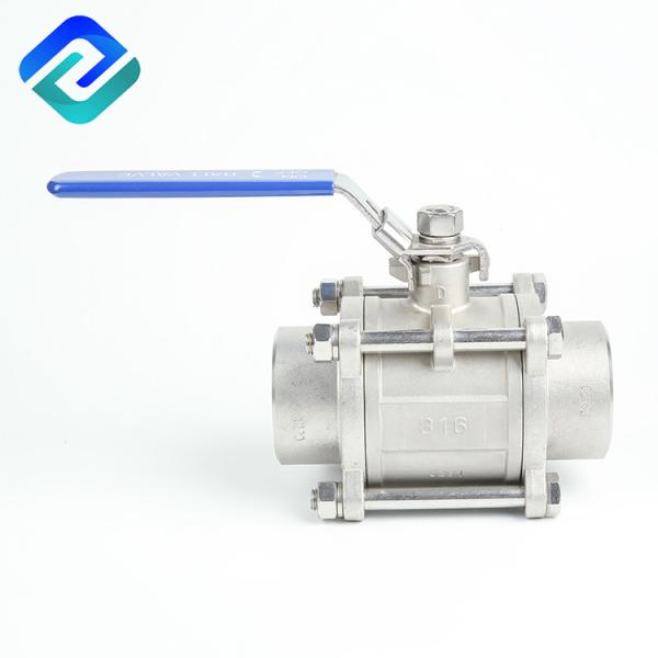 Quality Thread Parallel BSPP Welding Ball Valve DN50 Full Bore for sale