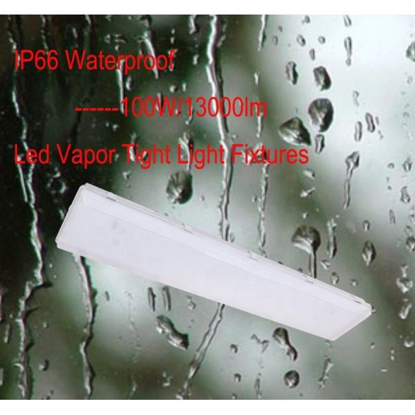Quality 100W 3500K 4FT LED Vapor Tight Light Fixture with Transparent Polycarbonate for sale