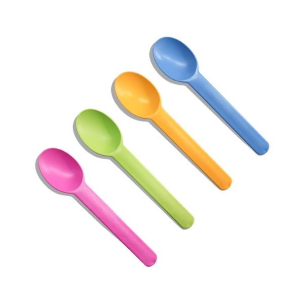 Quality Small Dessert Spoons Made of Biodegradable Cornstarch with Customized Logo and for sale