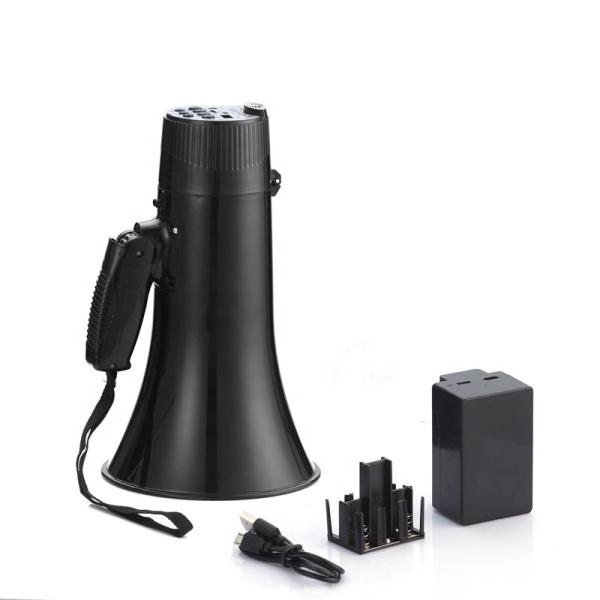 Quality NO Remote Control 40W Black Siren Megaphone with Detachable Microphone for sale