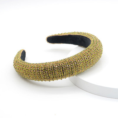Quality Luxury Rhinestone Silk Makeup Headband 100g Weight 3cm Width for sale