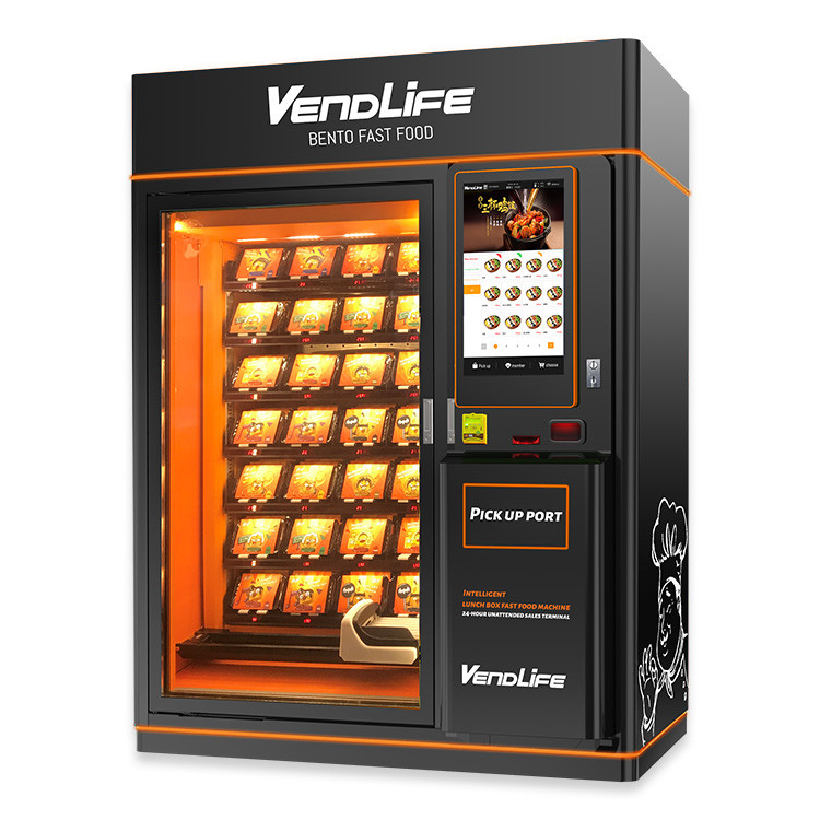 Quality healthy Automatic Hot Food Vending Machine 192pcs With touch Screen for sale