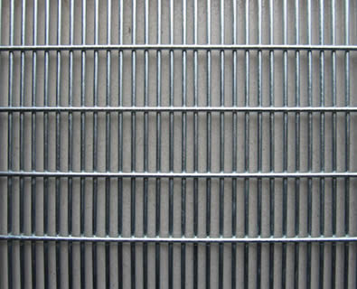install of 358 mesh fence panel