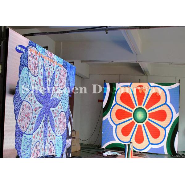 Quality Iron Cabinet Indoor Full Color LED Display Advertising 5mm Pixels SMD2121 Black Color for sale