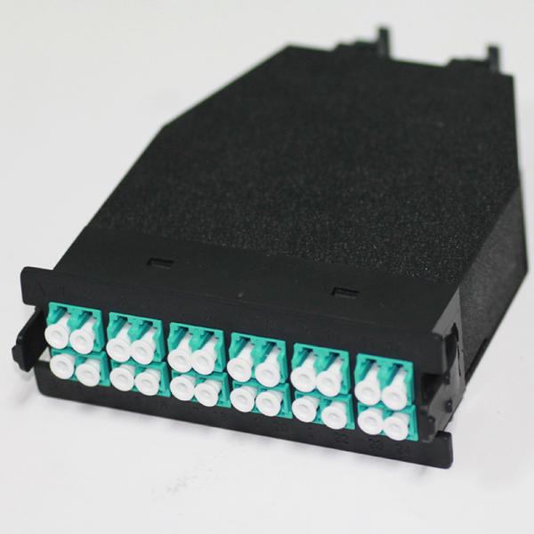 Quality OM3 MPO Cassette Patch Panel 40G 12 Cores MPO To LC Multimode Metal for sale