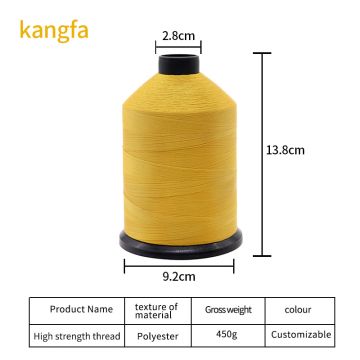 Quality 450g High Tenacity Tex135 420D/3 Polyester Leather Sewing Thread with High for sale