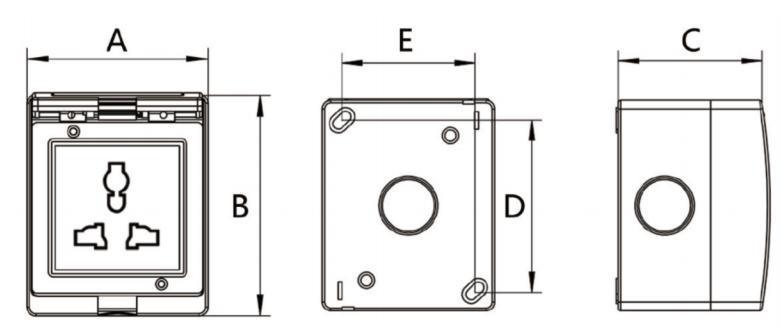 IP55 High Quality Multi Waterproof Switch Socket