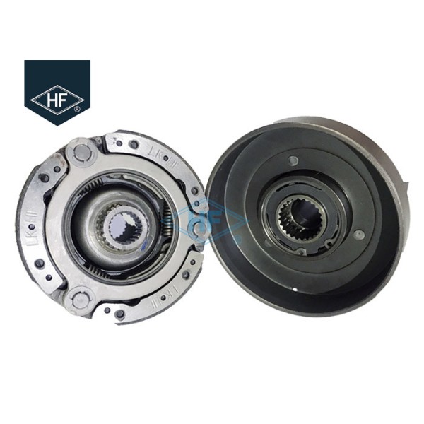 Quality 110cc KFL / LK110 Centrifugal Clutch Assembly , Clutch Plate Assembly With Nitriding Clutch Shoe for sale