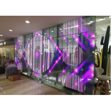 Quality 5500nit P3.91 See Through Led Display , 3840HZ Shopping Mall Led Display for sale
